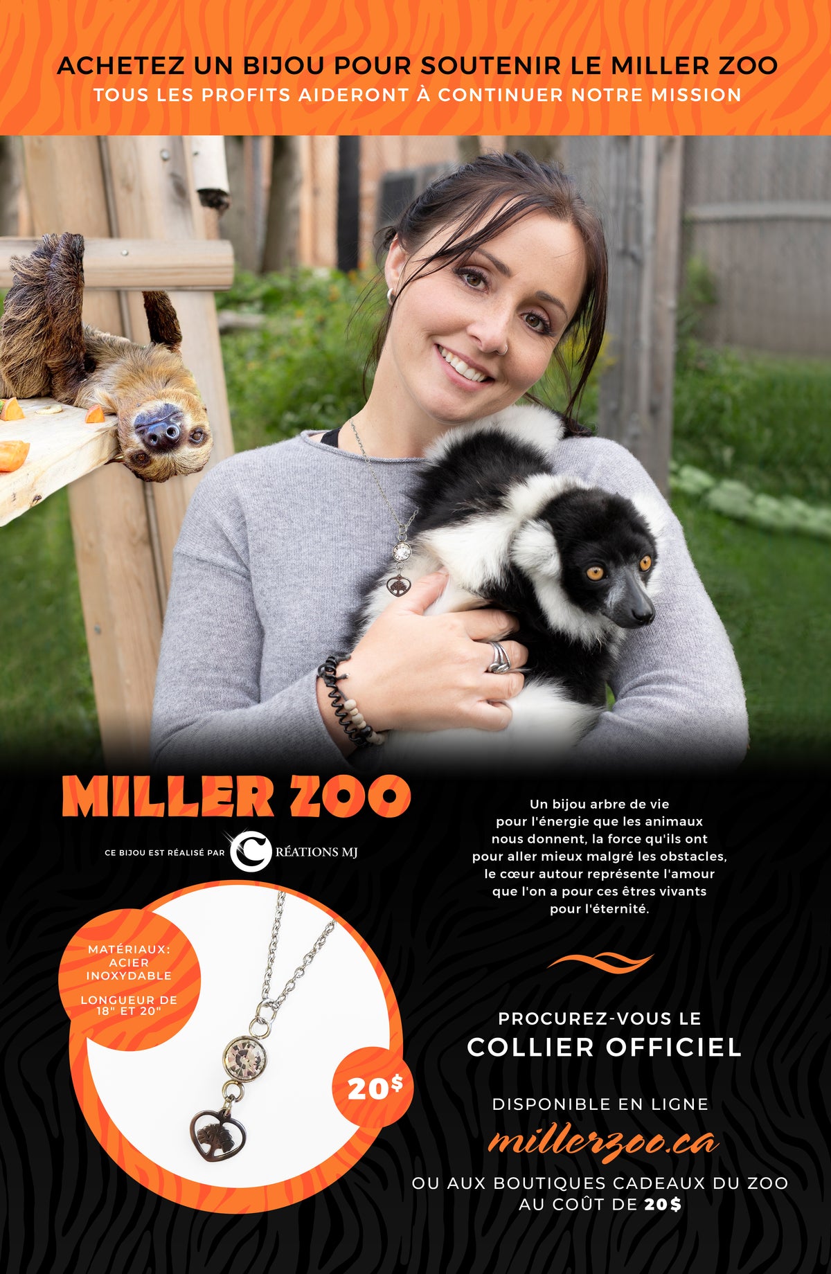 Collier Arbre de vie - MIller Zoo - La Boutique du Miller Zoo